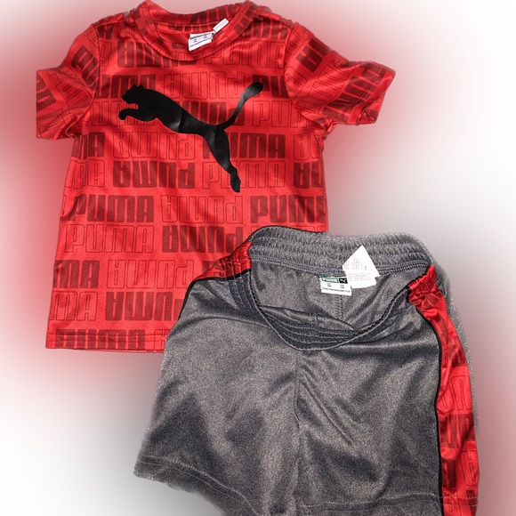 Puma | Matching Sets | Red And Gray Puma Matching Set 2 M | Poshmark